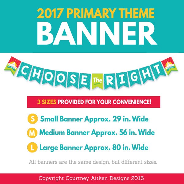2017 LDS Primary Theme Printable Pack - The Red Headed Hostess